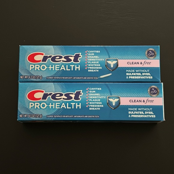 Crest | Bath & Body | New 2x Crest Clean Free Pro Health Toothpastes ...